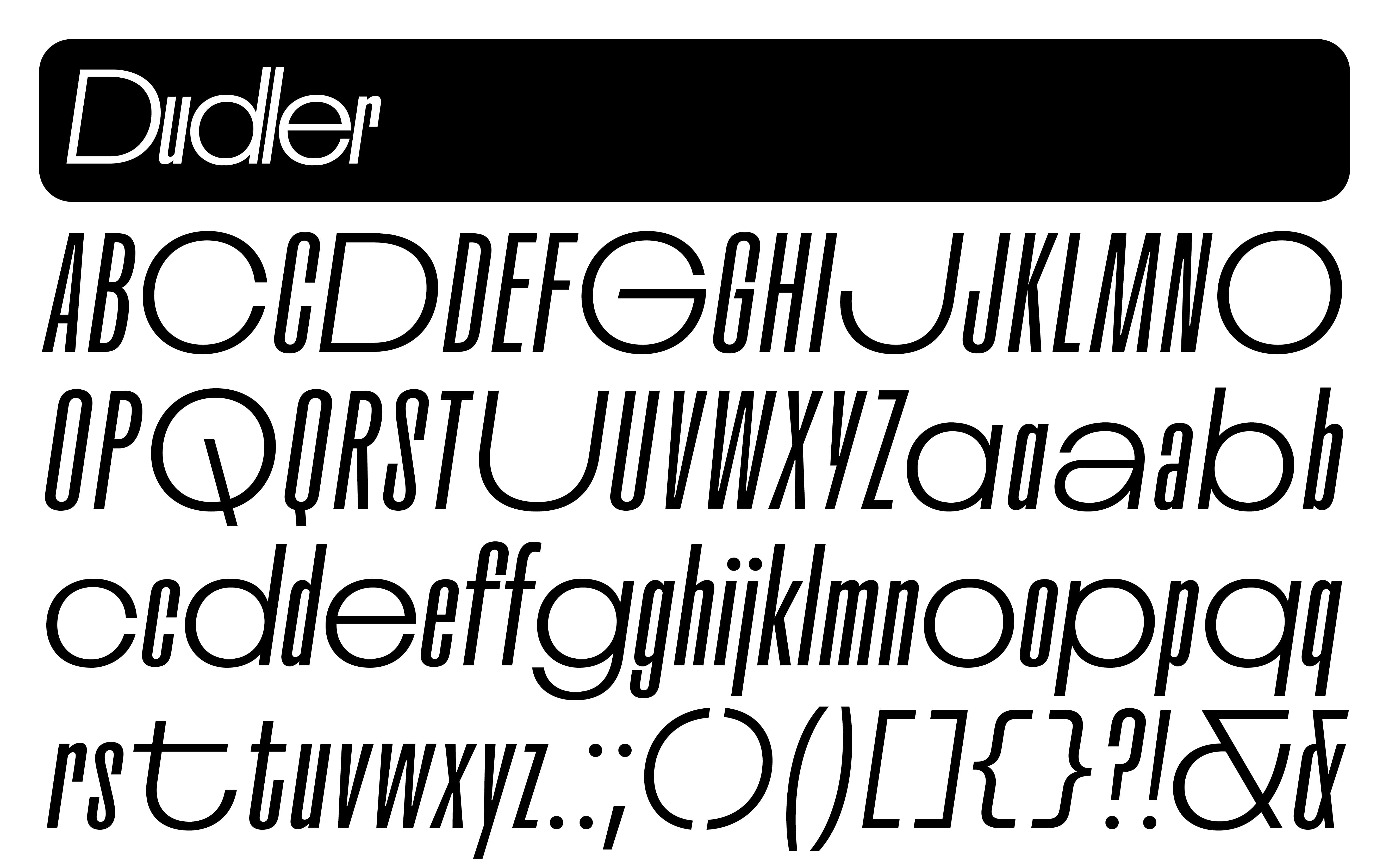 Dudler - Slight italics and rhythm for added dynamism ! | French Type ...