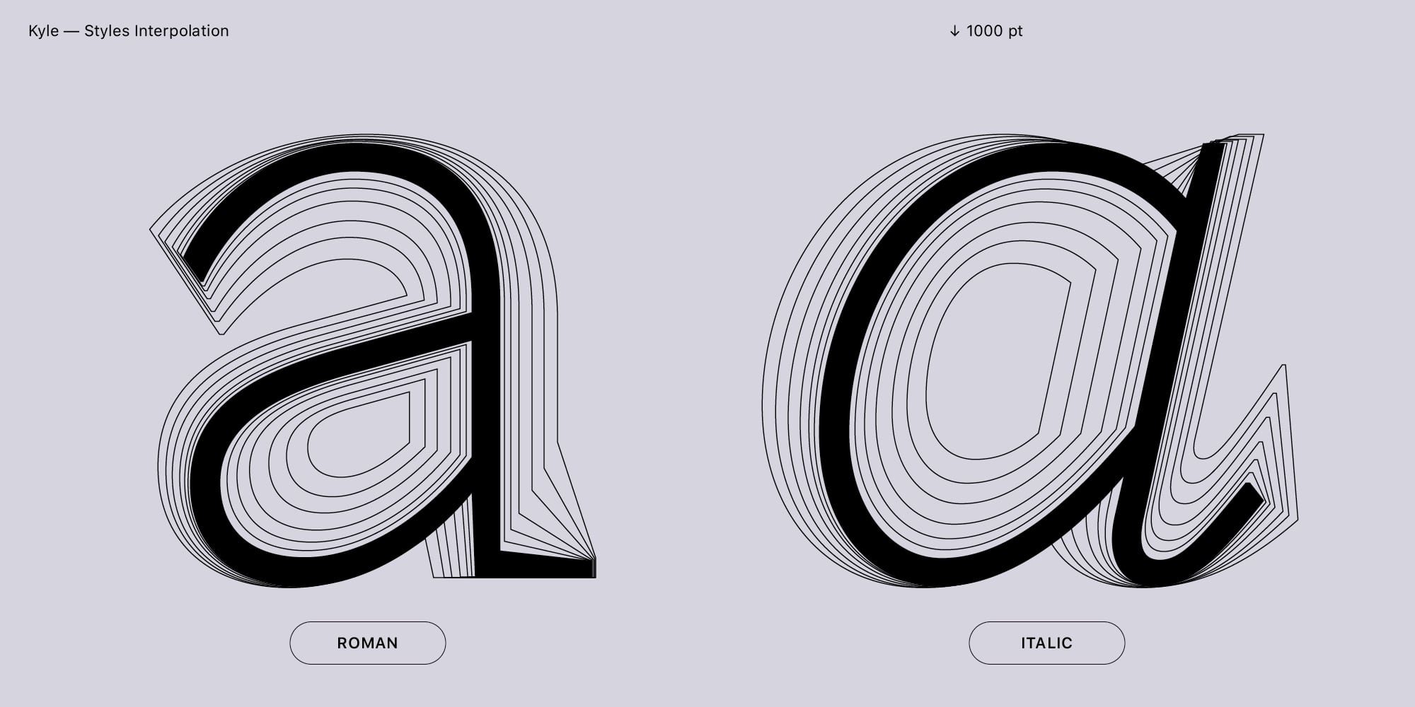 Kyle — A contemporary monoline serif font family with a typewriter ...