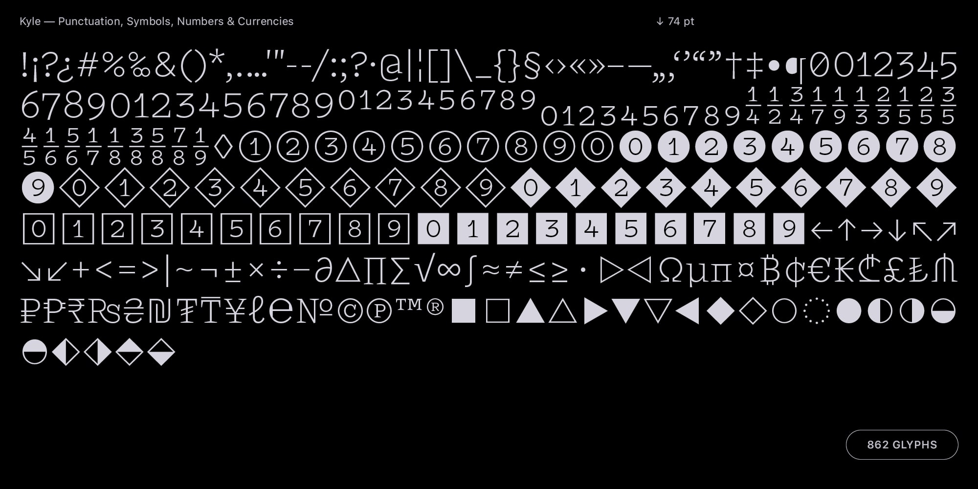 Kyle — A contemporary monoline serif font family with a typewriter ...