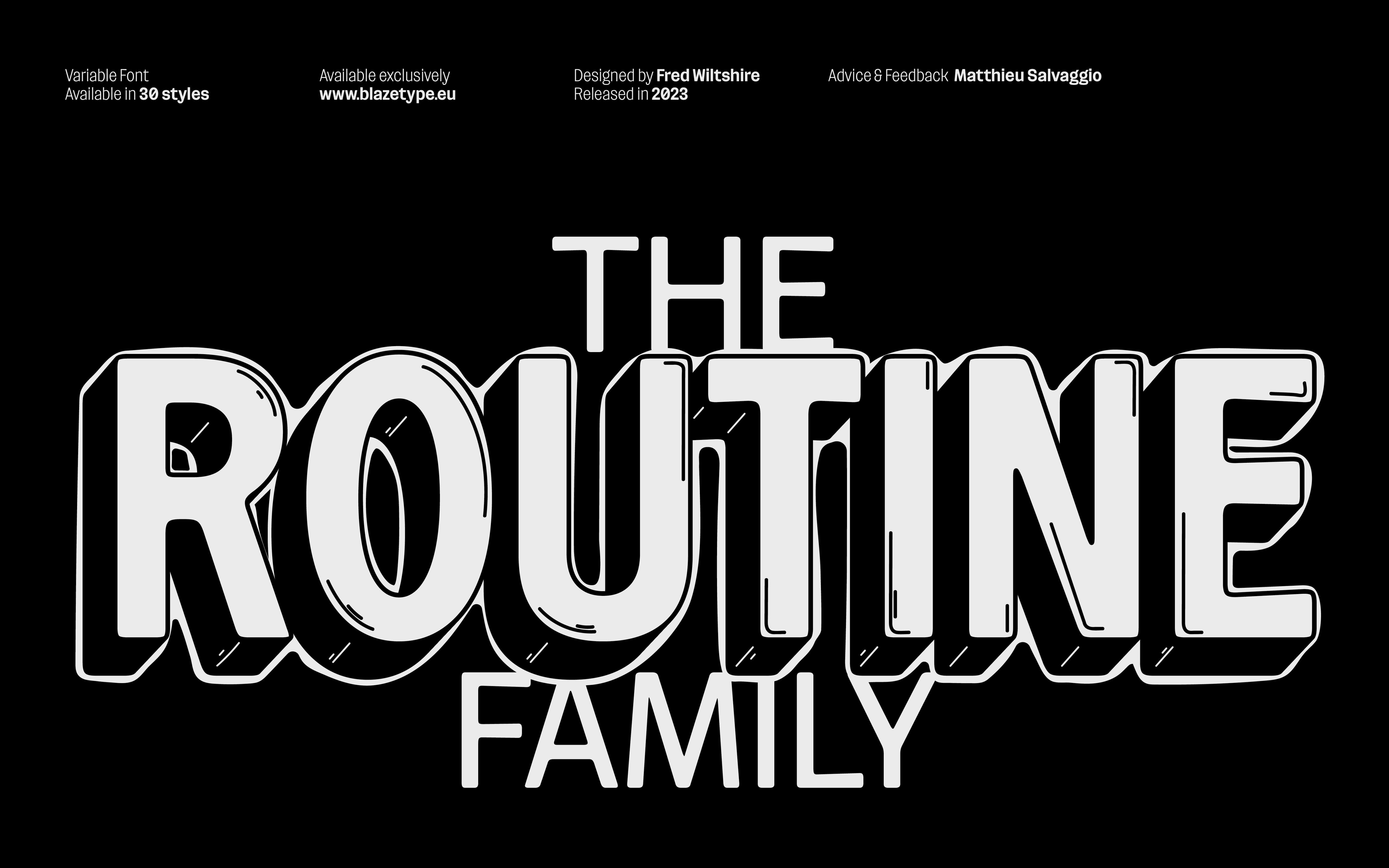 Routine - A versatile squared edges typeface | French Type Design ...