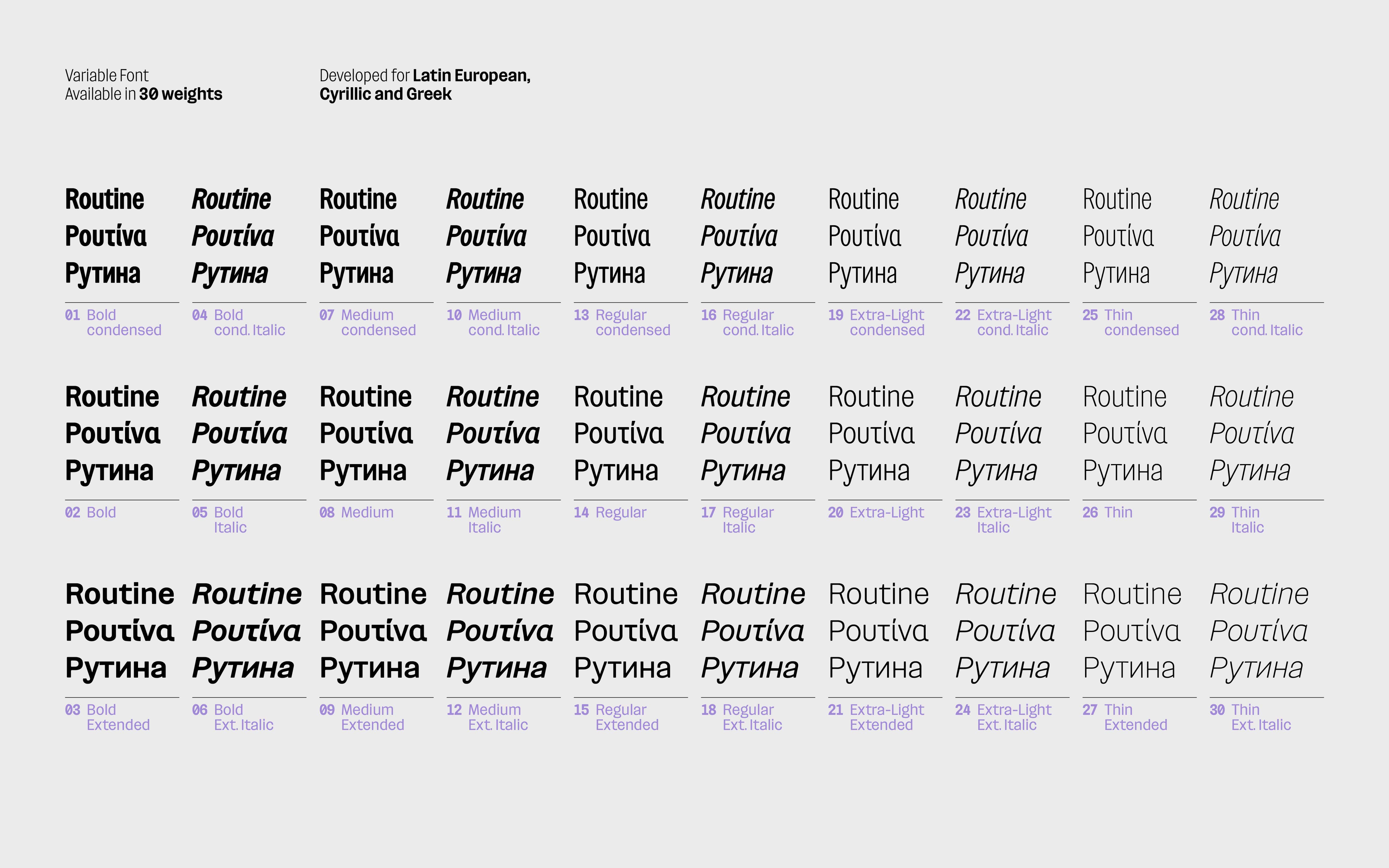 Routine - A versatile squared edges typeface | French Type Design ...