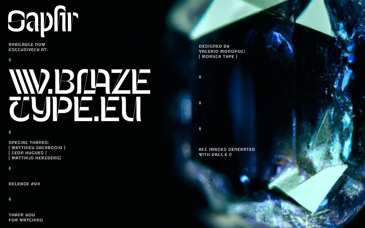 Sapfír - The modern blackletter gem ! | French Type Design foundry 🔥 We ...