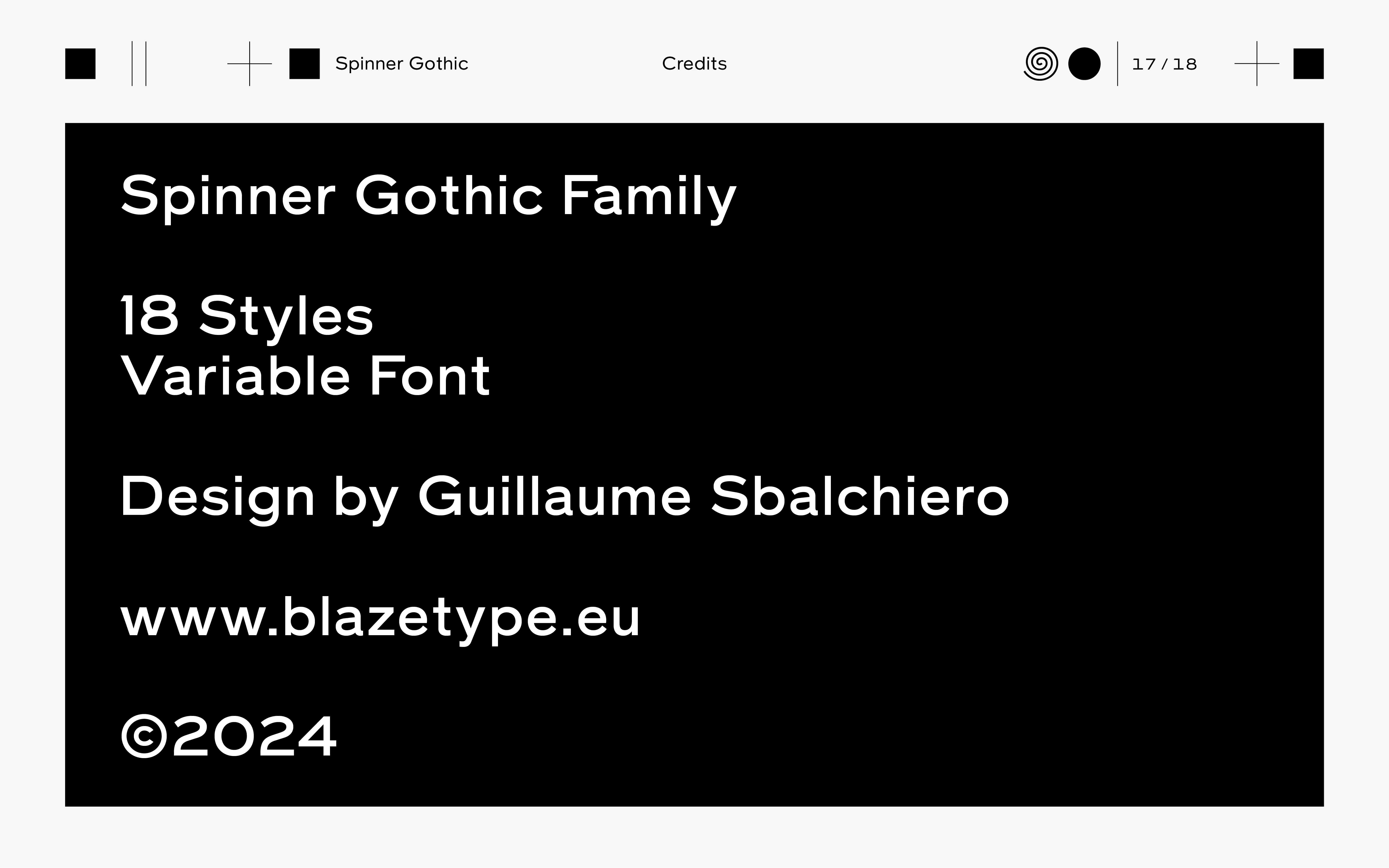 Spinner Gothic | French Type Design foundry 🔥 We design fonts for blazing hot projects!