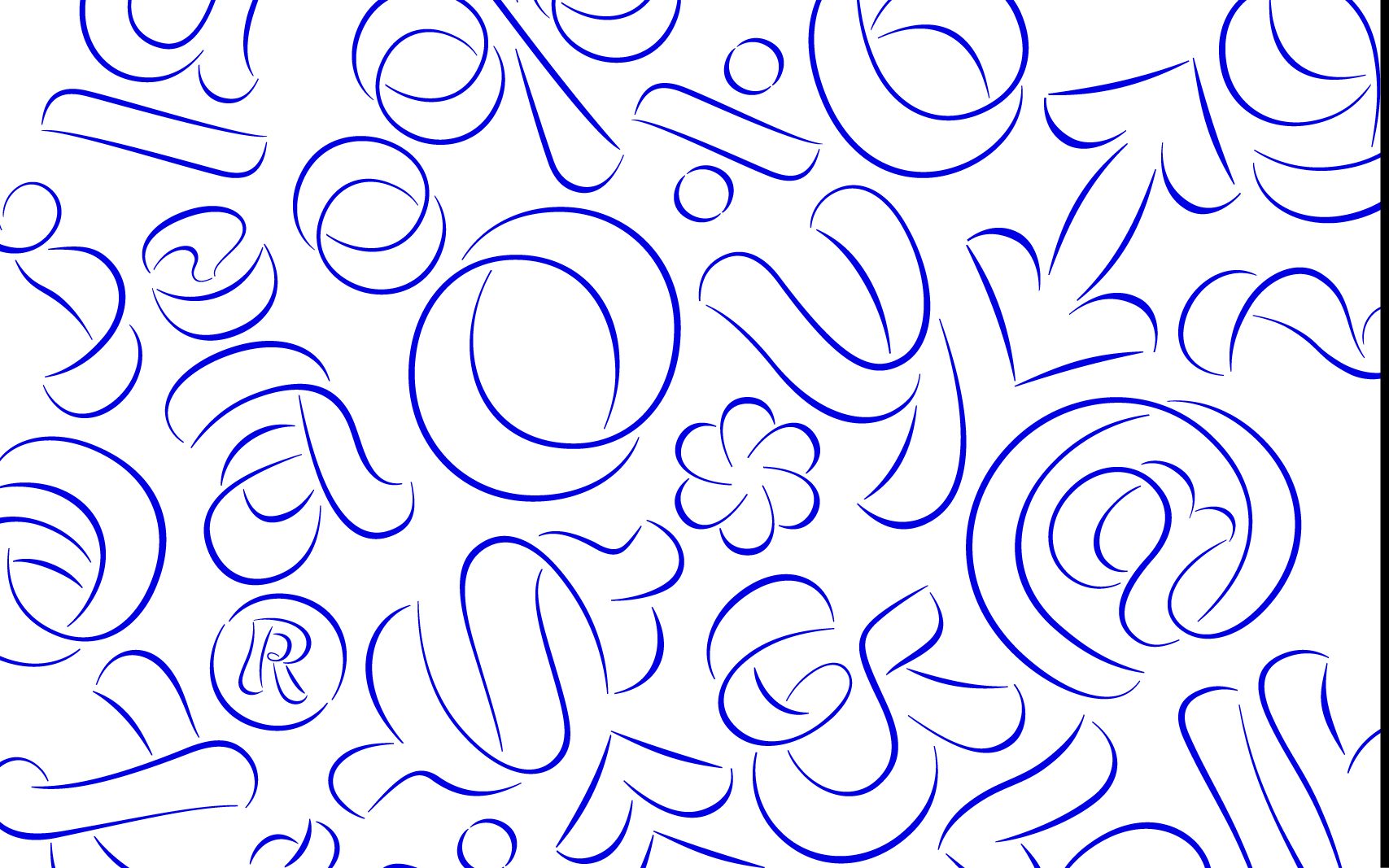 Swirl Display - The graceful inline & outline Font ! | French Type ...